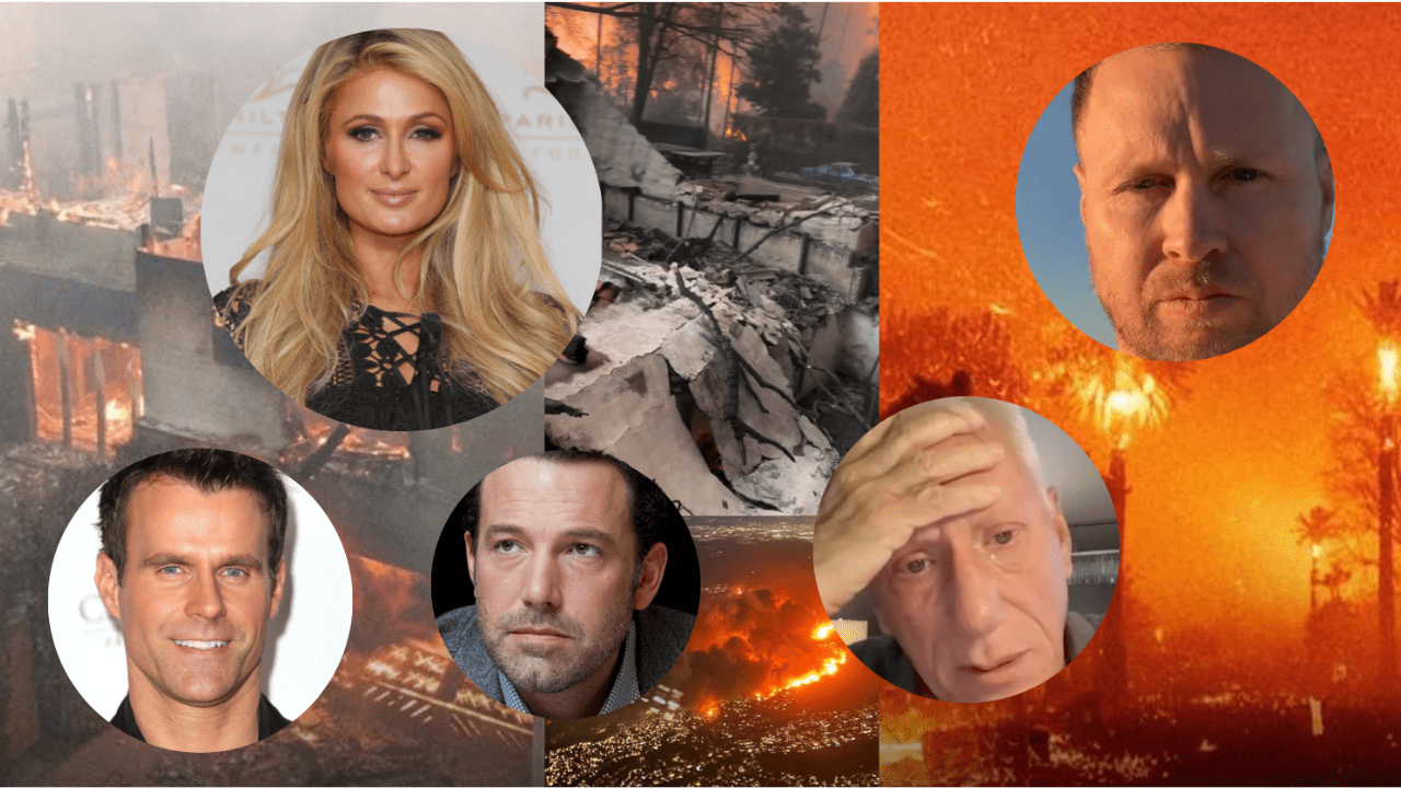 Casas de celebridades afectadas por incendios forestales en California - RexNews