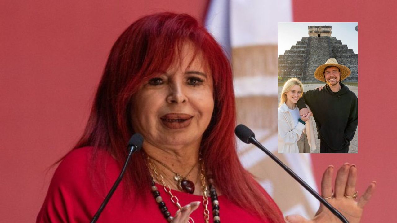 Layda Sansores respalda a MrBeast; asegura que tenía permisos del INAH para acceder a zonas ...