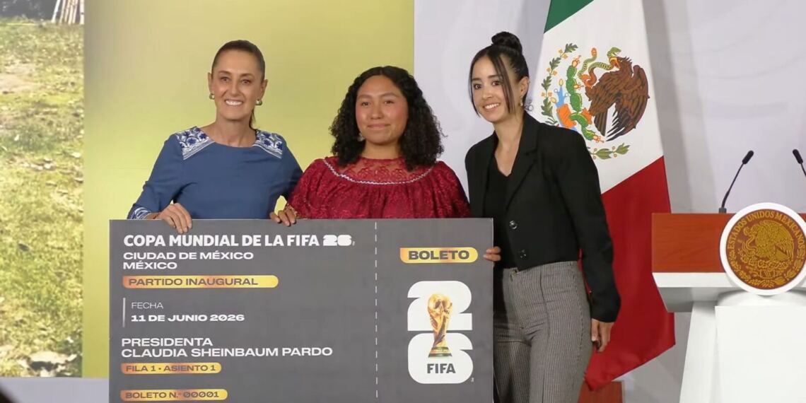 Ya hay ganadora del boleto que Claudia Sheinbaum donó para el Mundial ...